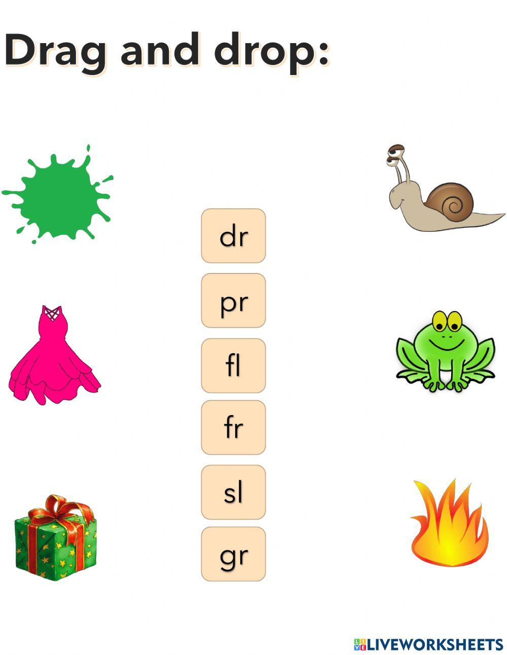 Vowel and blends worksheet | Live Worksheets