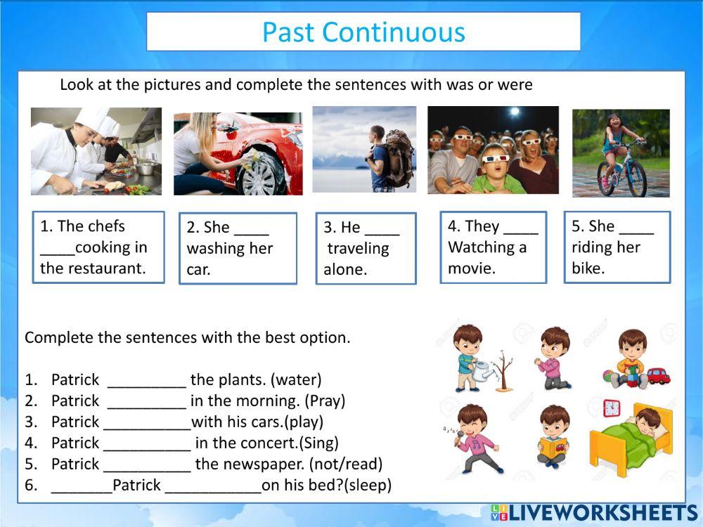 Past Continuous Online Exercise For Fifth- Sixth | Live Worksheets