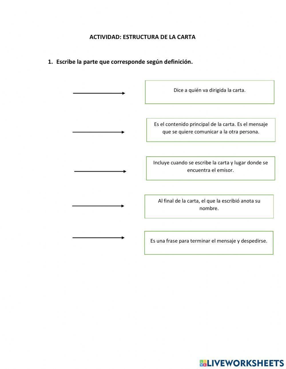 ESTRUCTURA DE LA CARTA 3038875 | Vanessavictoria | Live