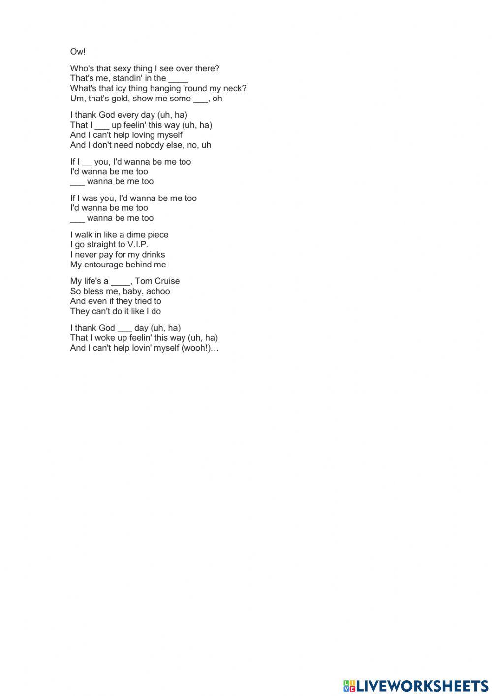 Me too worksheet | Live Worksheets