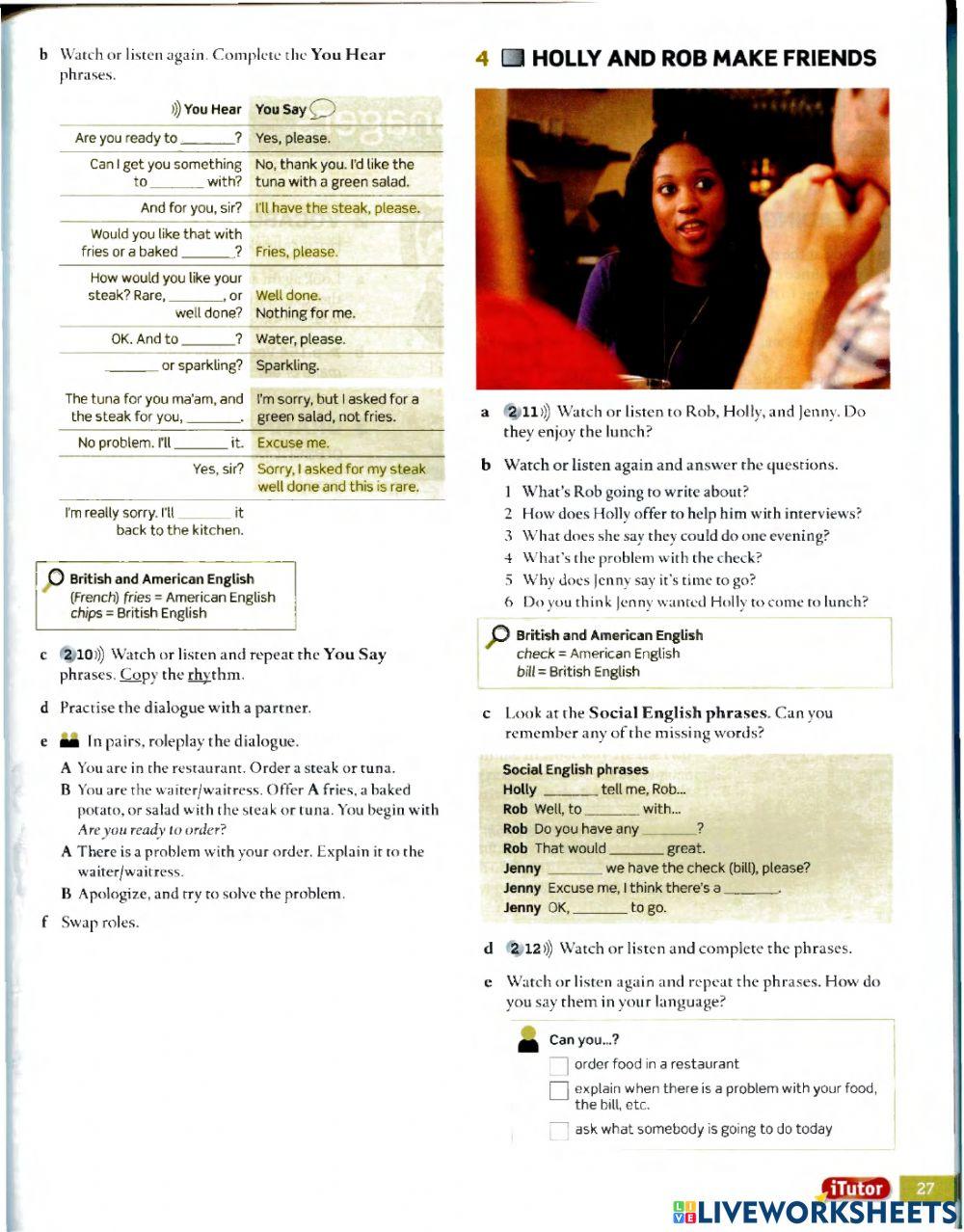 EF - Pre Int - … | Free Interactive Worksheets | 6603539