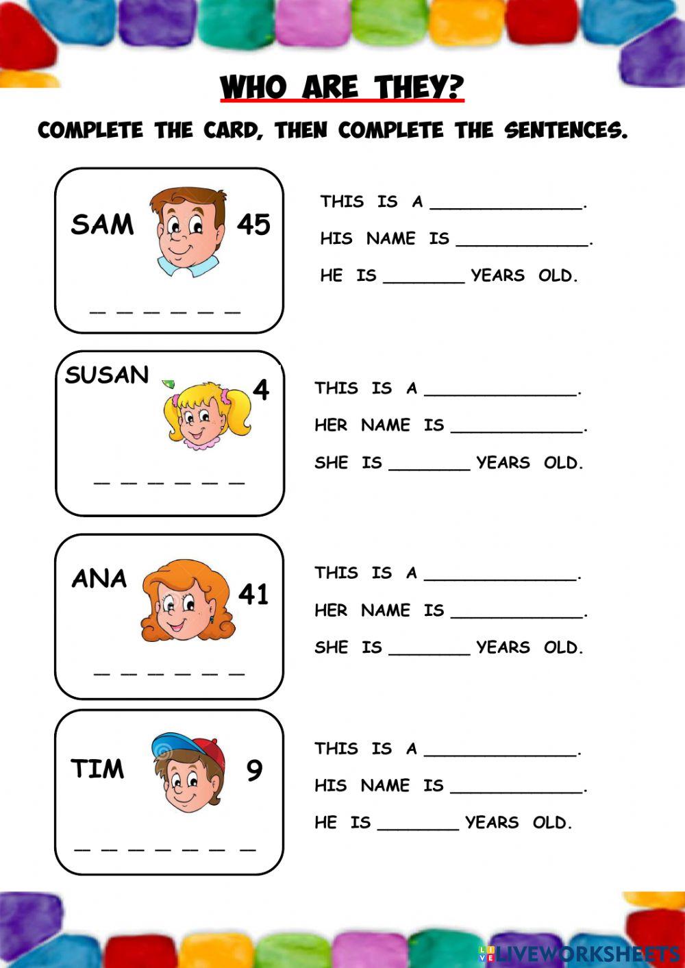 Family online exercise for GRADE 1 | Live Worksheets
