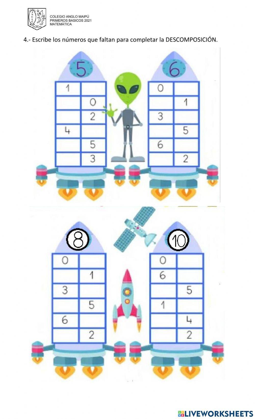 Componer y desc… | Free Interactive Worksheets | 1040083