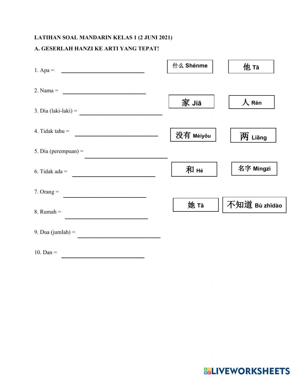 Latihan Soal Ma… | Free Interactive Worksheets | 6603873