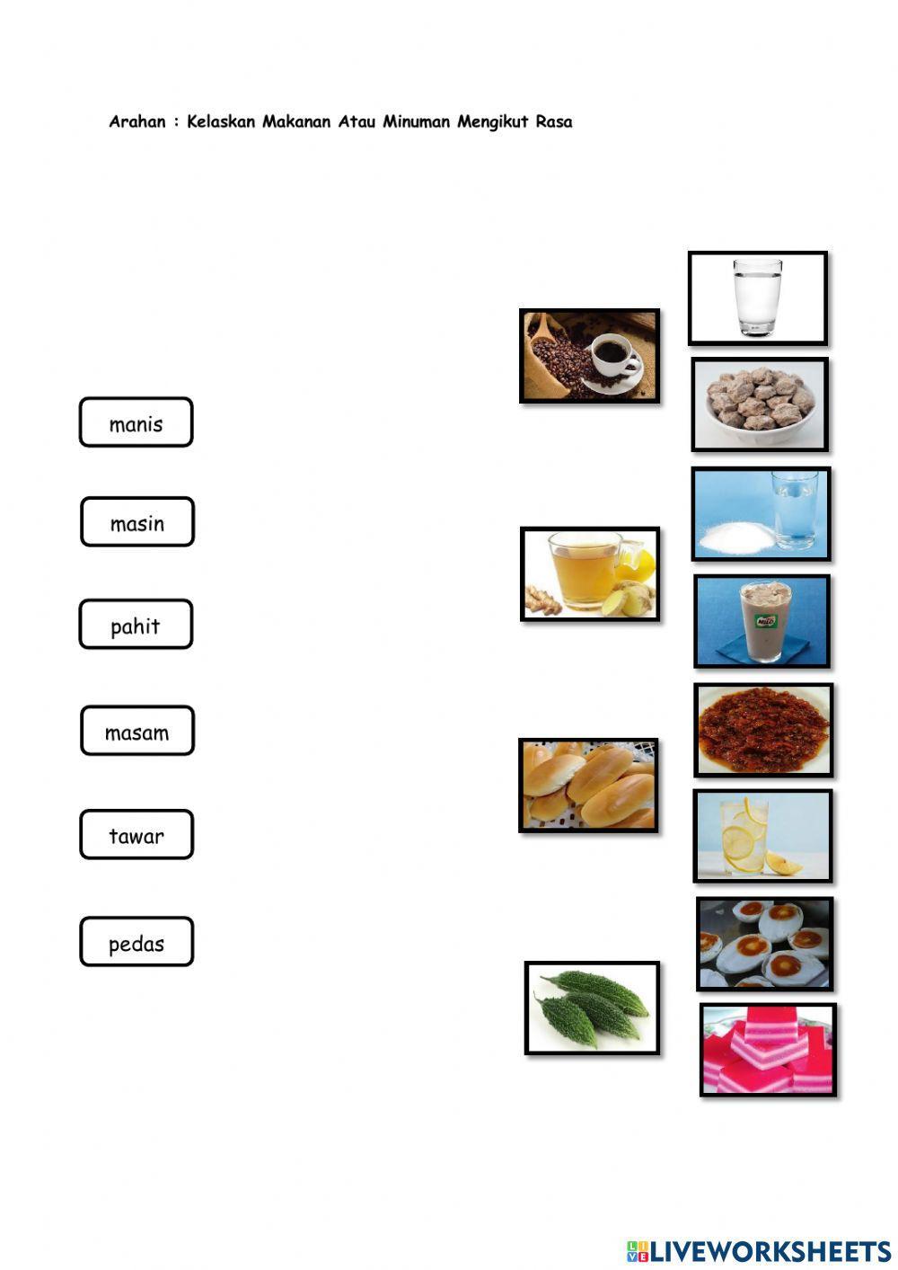 Jenis-Jenis Rasa | Free Interactive Worksheets | 1026957