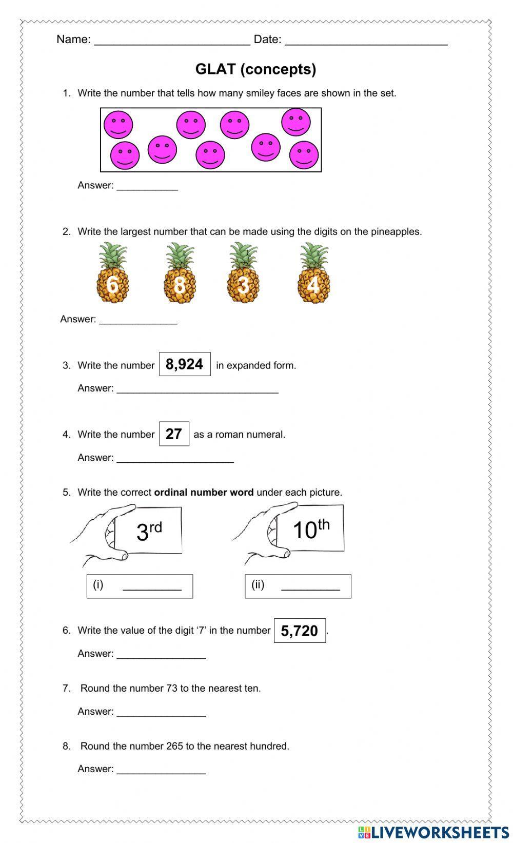 1027353 | Glat | Ms. Gierszewski | LiveWorksheets