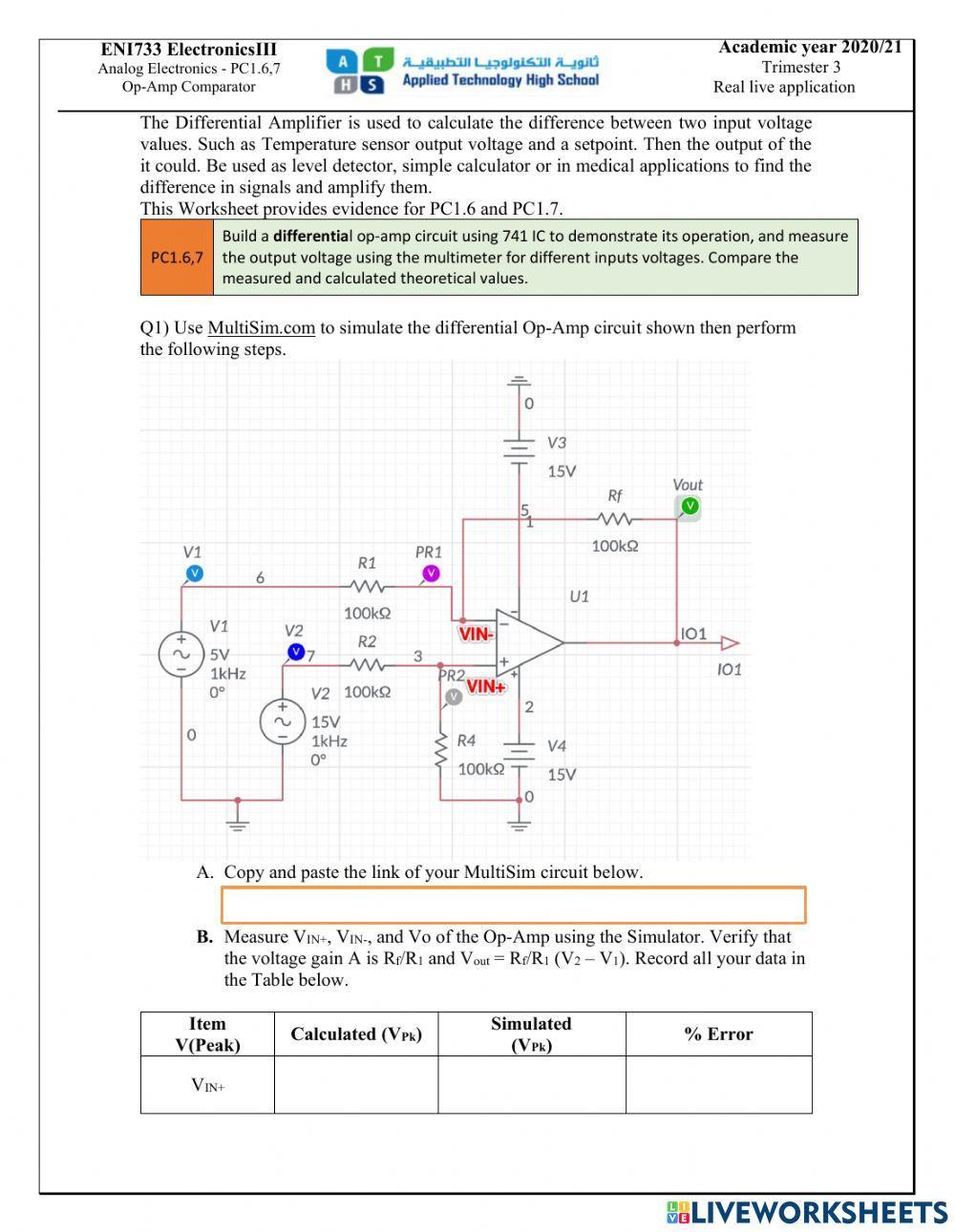 1027988 | Electronics Principles | Baha saleh