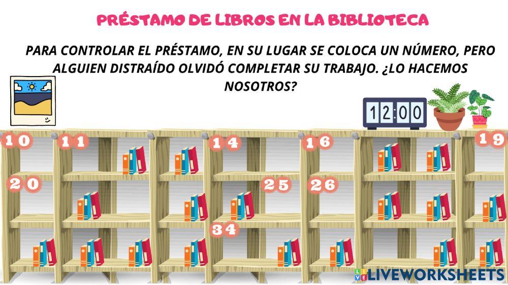 Ordenando los libros worksheet | Live Worksheets