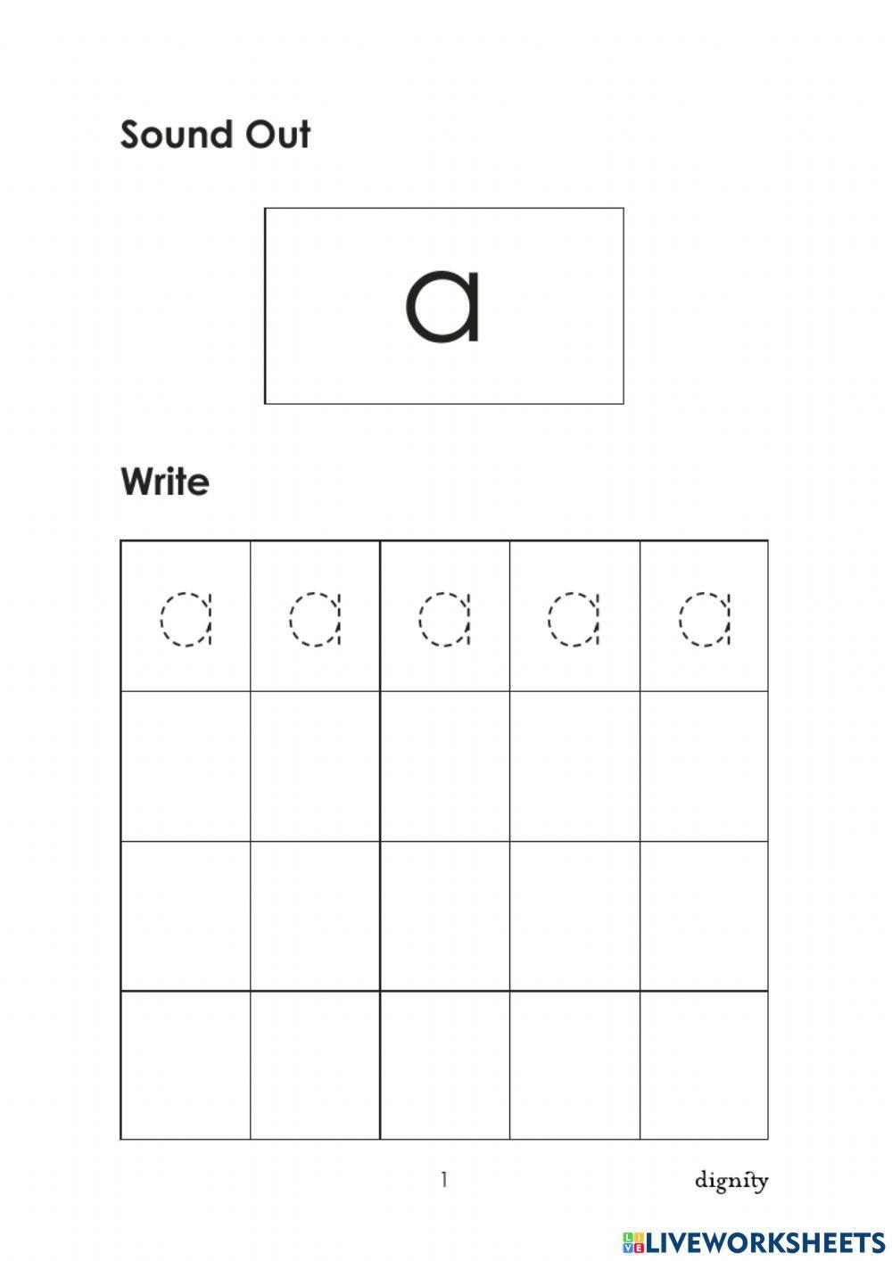 'ad' worksheet 1 worksheet | Live Worksheets