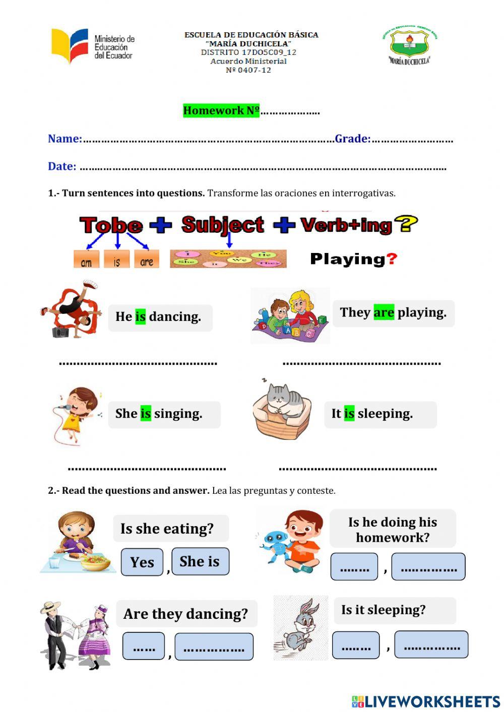 5030009 | Present Continuous - Interrogative | Marytron21