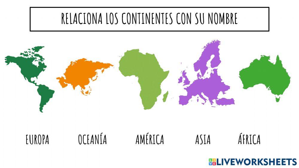 1028799 | Los continentes | anachiron | LiveWorksheets