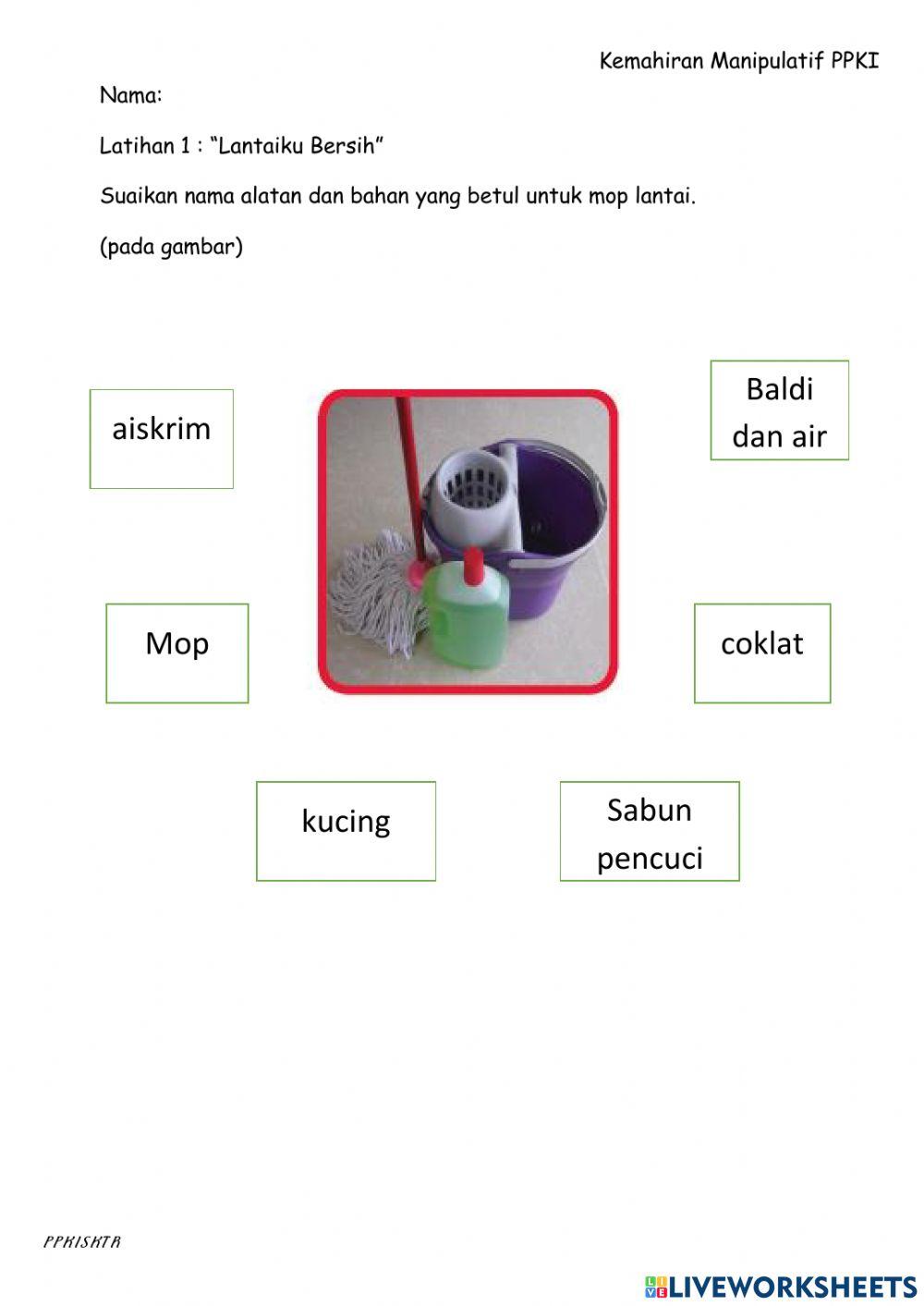 Lantaiku Bersih (KM PPKI) worksheet | Live Worksheets