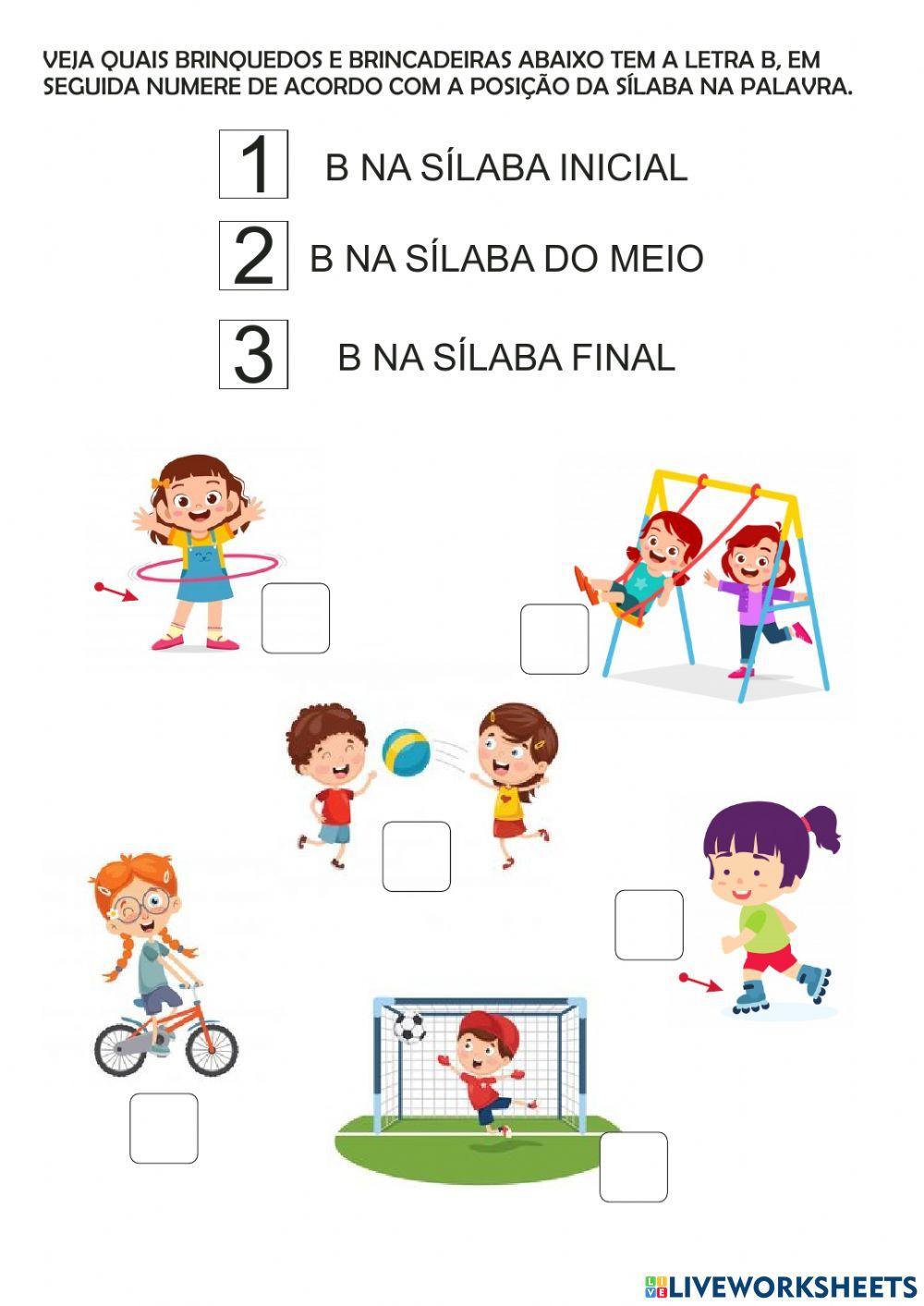 Letra b | Free Interactive Worksheets | 1029520