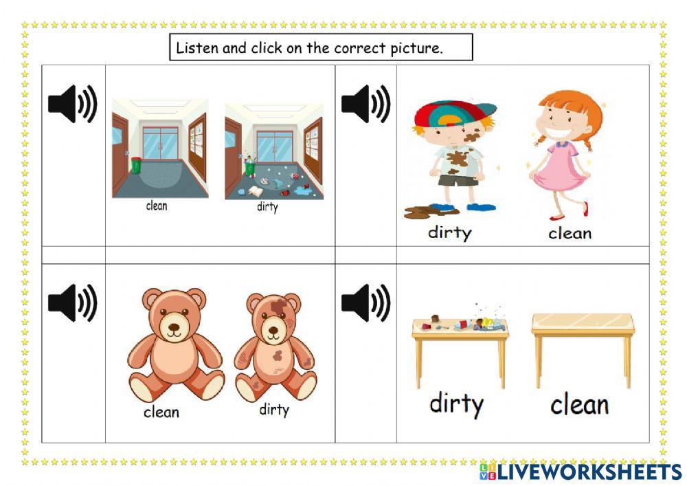 clean-dirty 3041664 | AlkaJ | LiveWorksheets