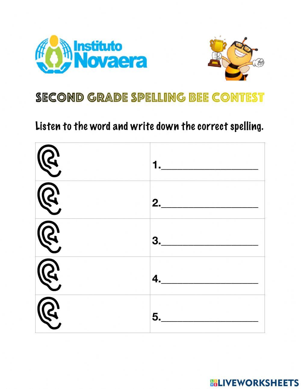 spelling bee for basic 2