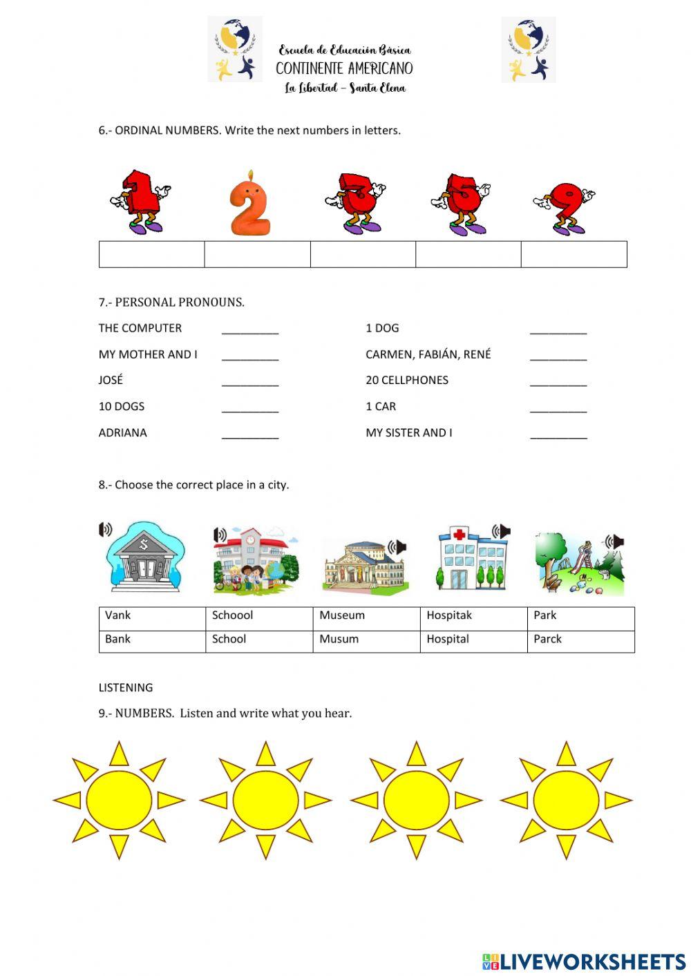 6th grade online worksheet | Live Worksheets
