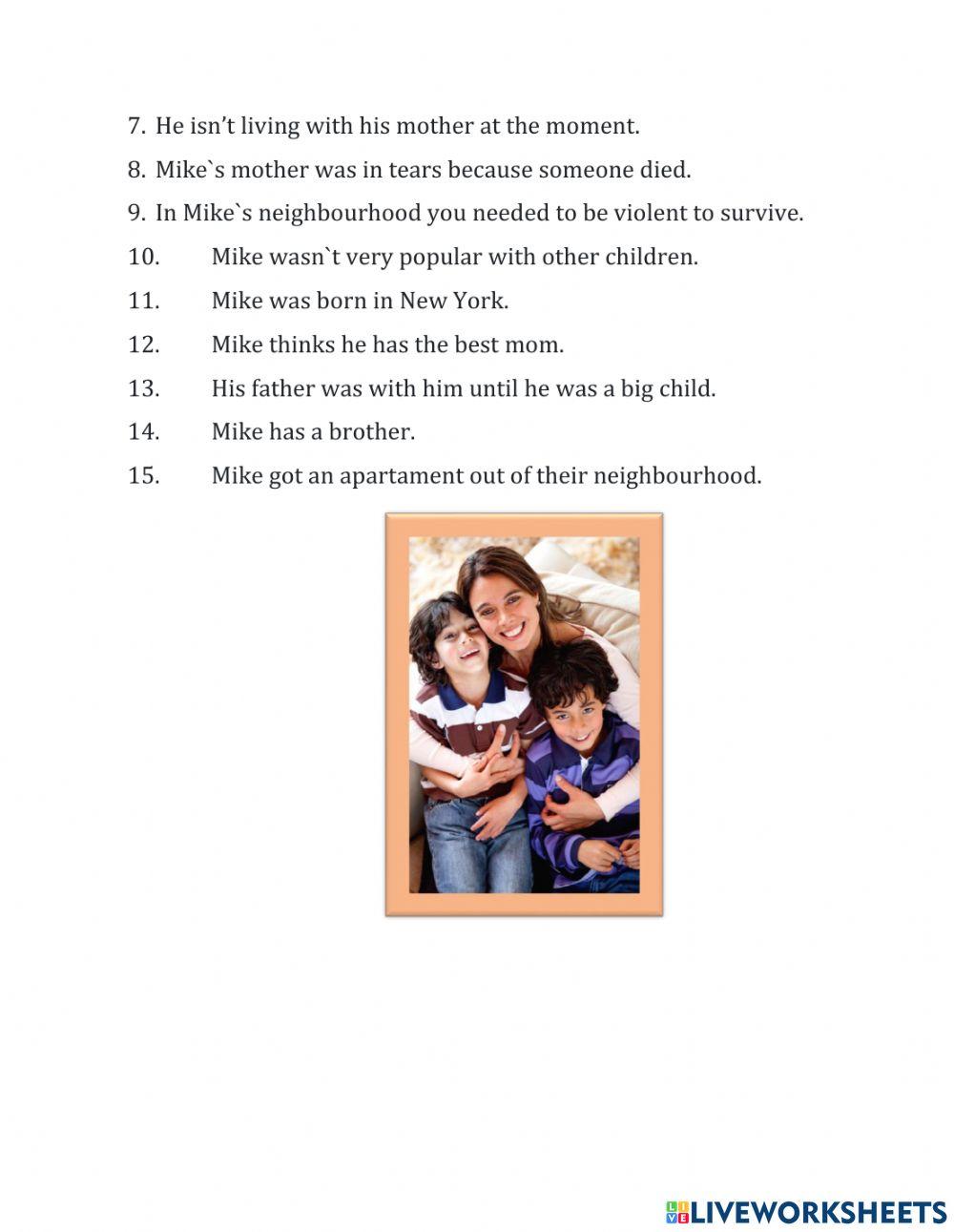Reading a2 | Free Interactive Worksheets | 1030050