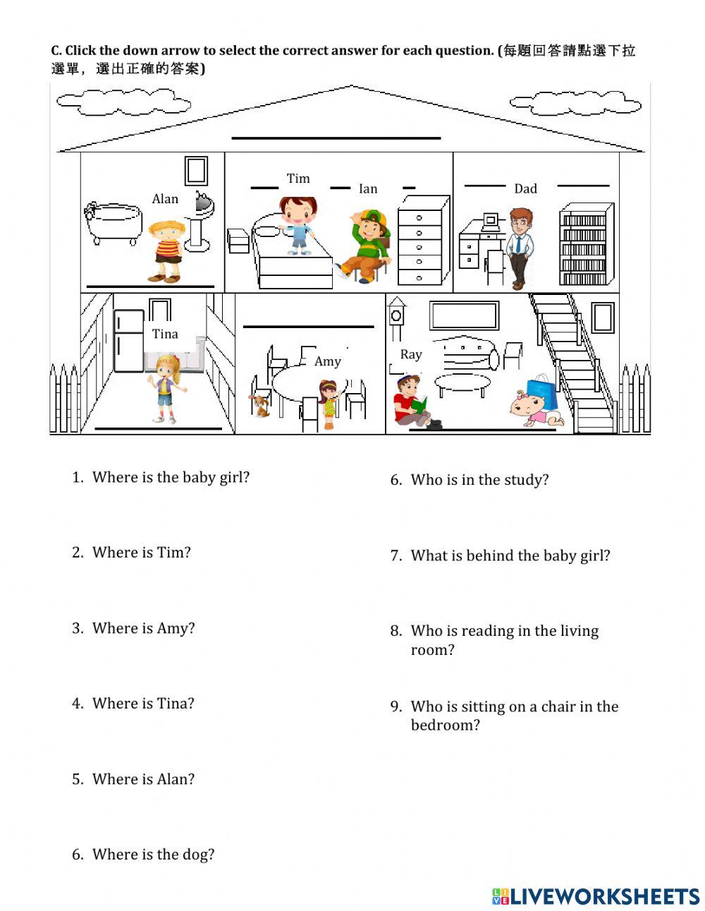 The House online exercise for | Live Worksheets