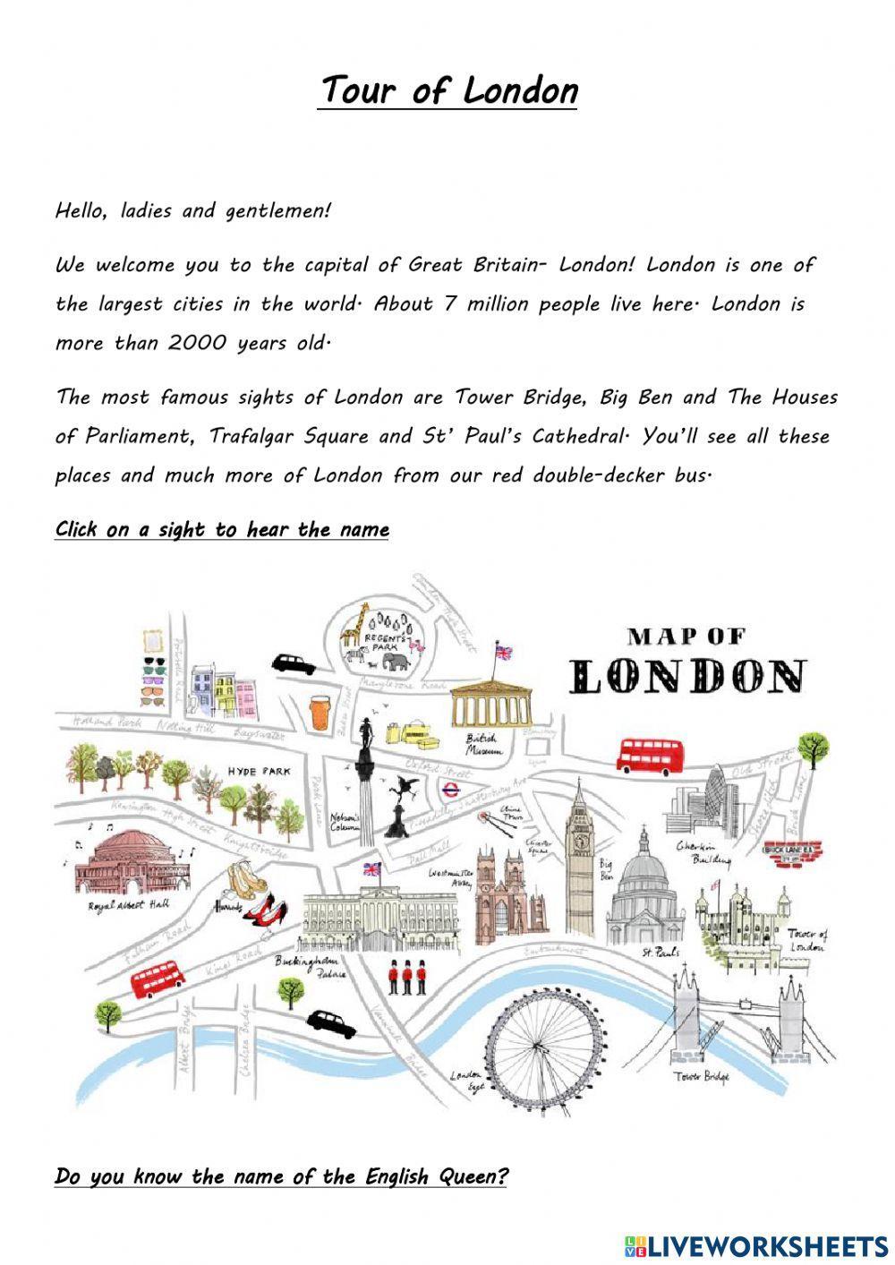 London | Free Interactive Worksheets | 1031837