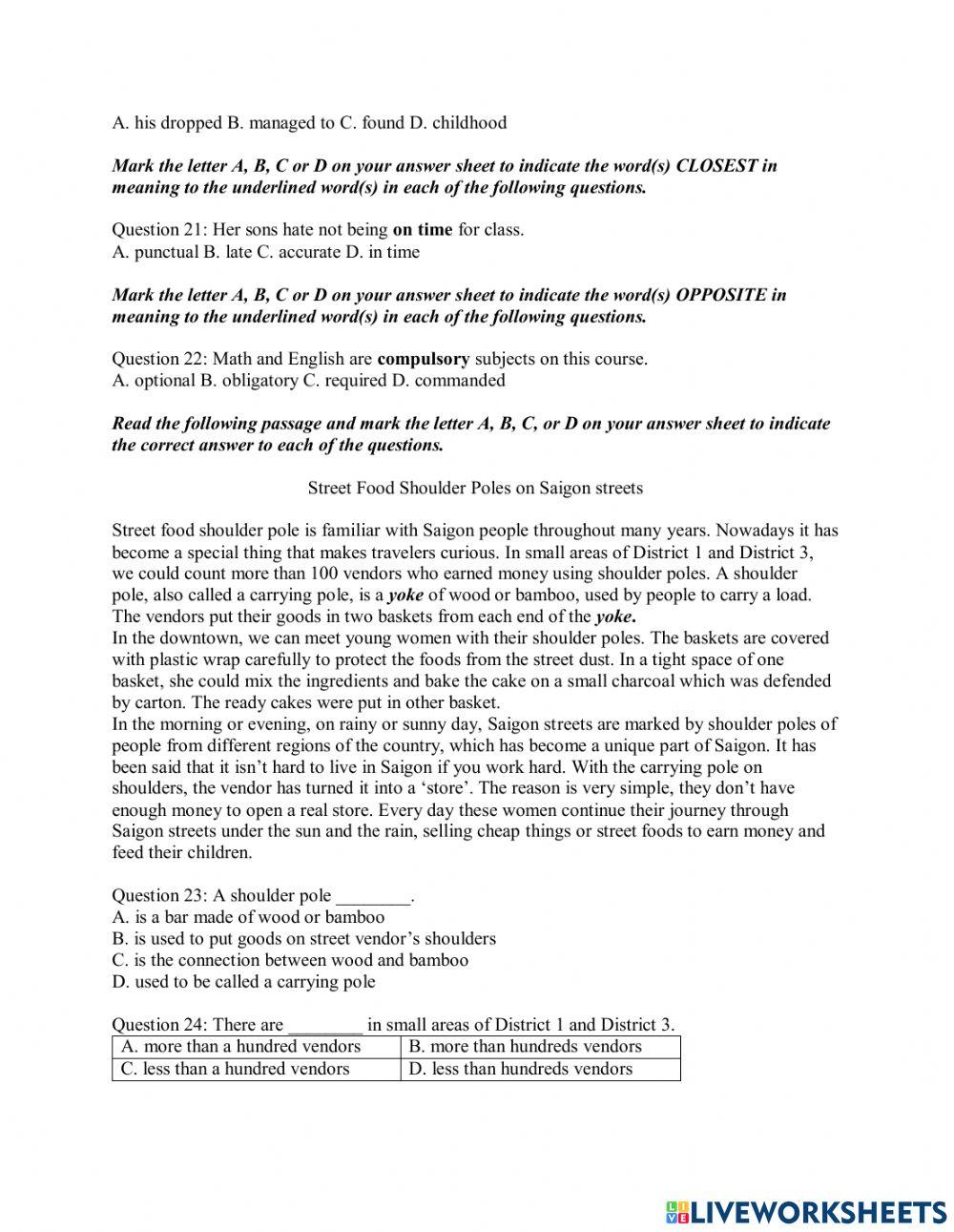 Tv3 worksheet | Live Worksheets