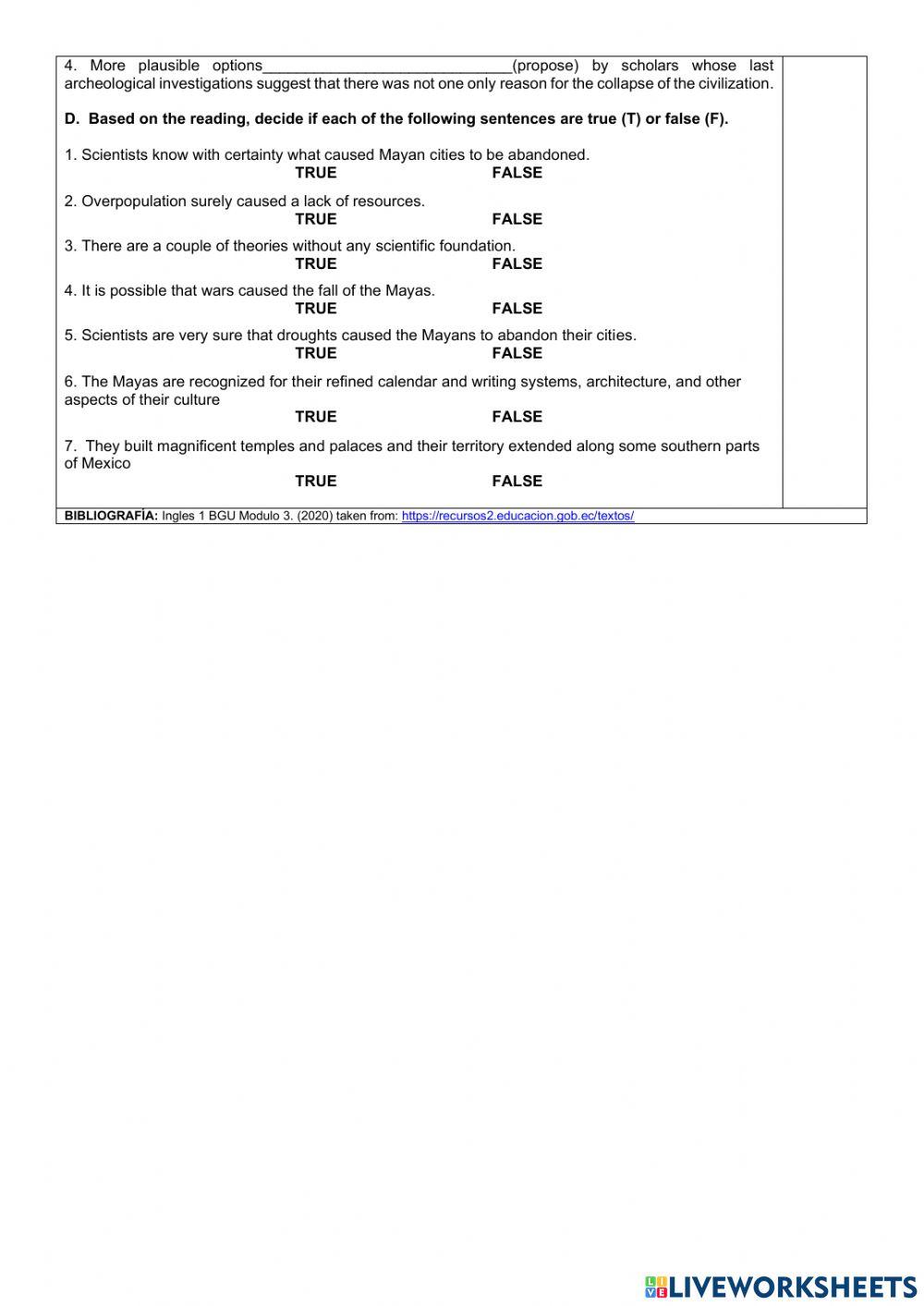 Why did some great ancient civilizations disappear? worksheet | Live ...