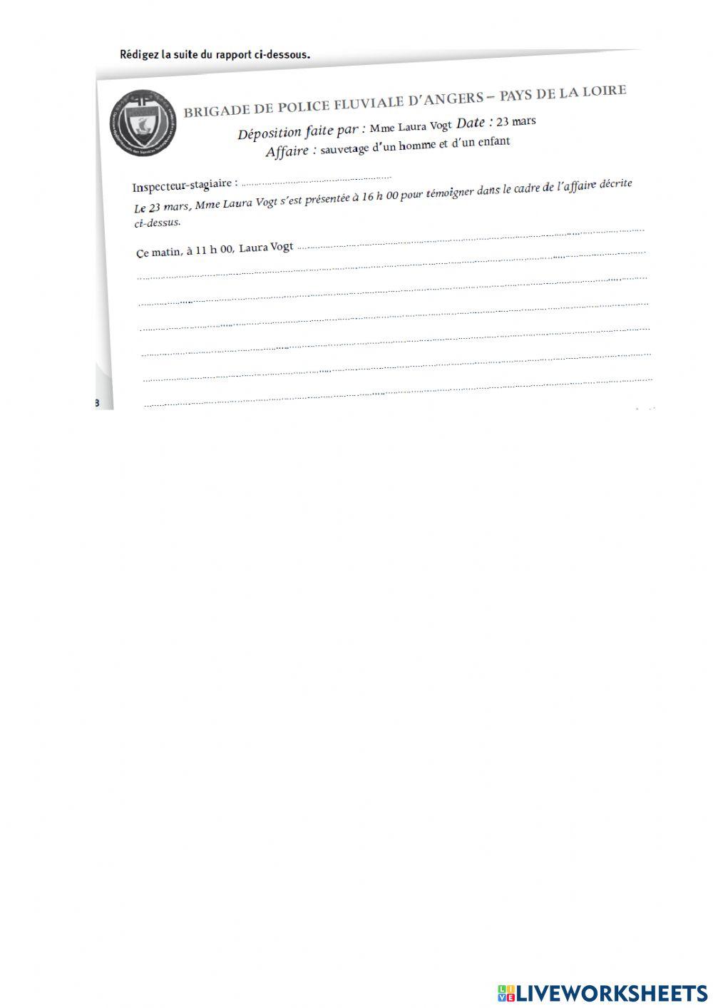 Évaluation -Niveau 5 worksheet | Live Worksheets