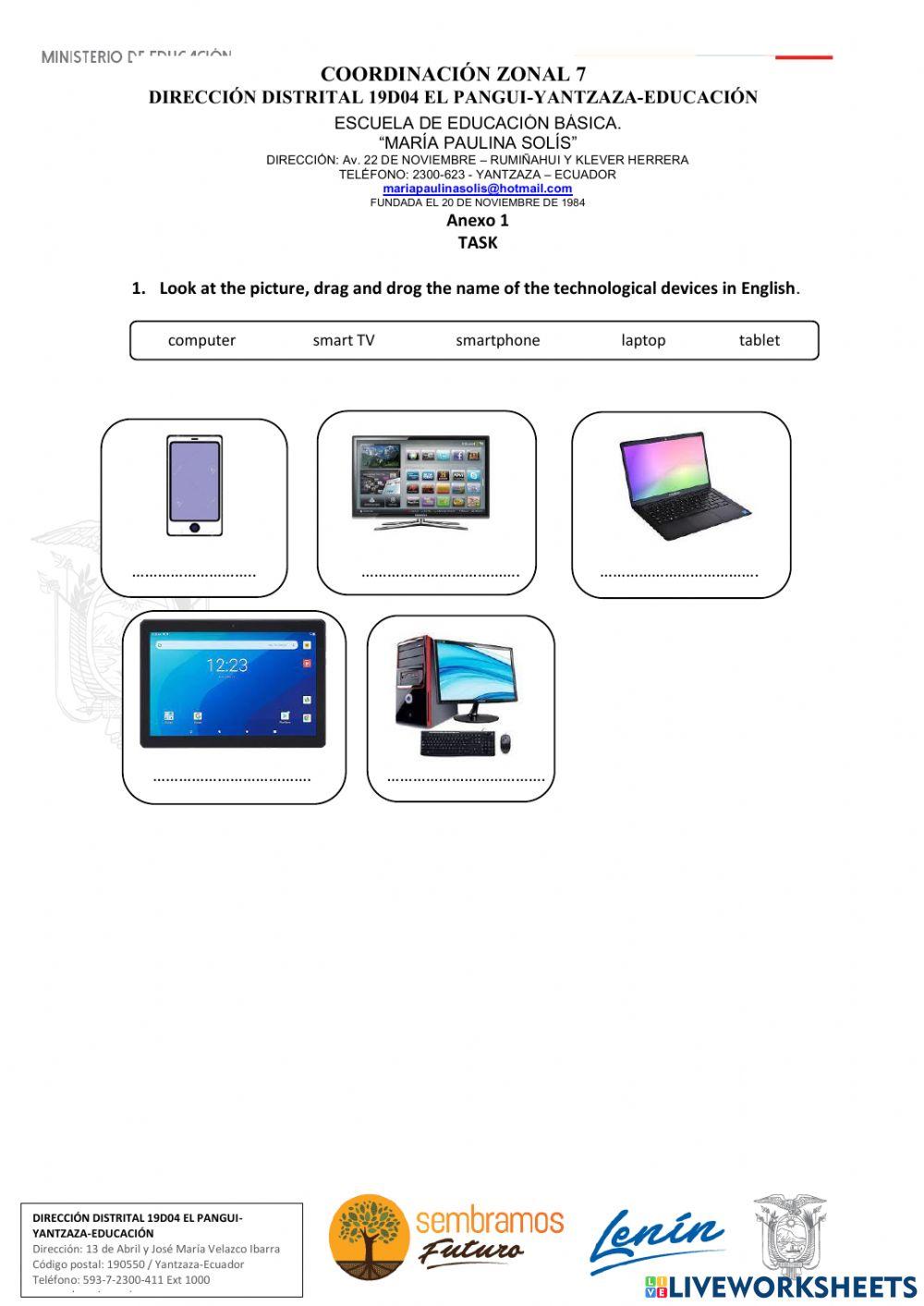 Technological devices 1034287 | Full_1 | Live Worksheets