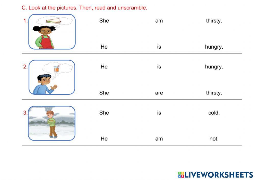 Feelings-statements worksheet | Live Worksheets