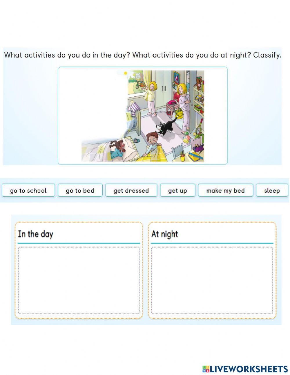 Day and night 1034536 | semlopsan93 | Live Worksheets