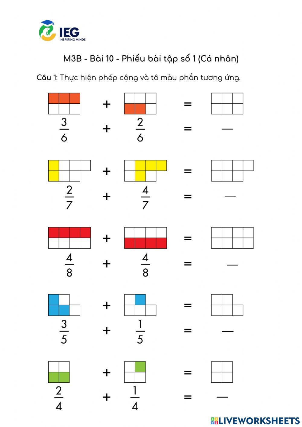 M3B-Bài 10-PBT1 worksheet | Live Worksheets