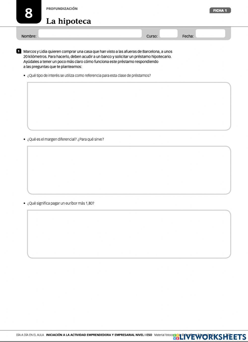 3ºeso ICHA 3 UNIDAD 8 worksheet | Live Worksheets