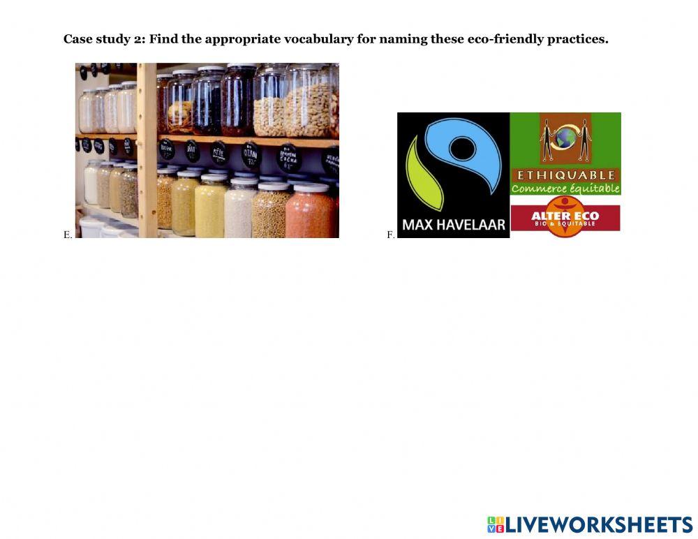 Eco-friendly pr… | Free Interactive Worksheets | 1035887