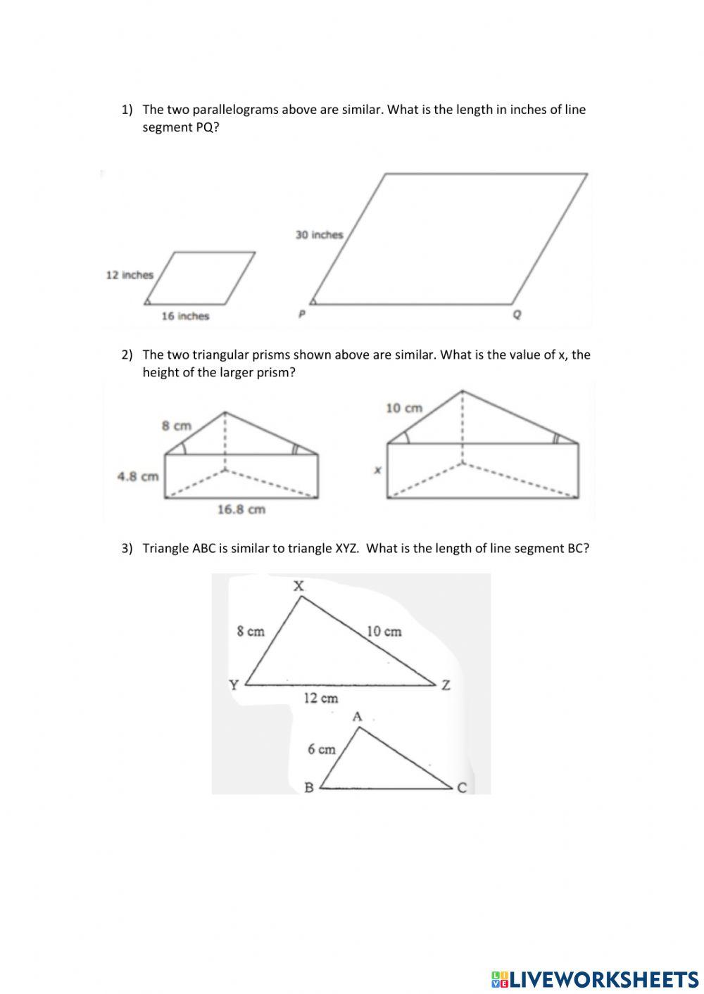 Angles in a cir… | Free Interactive Worksheets | 1036167