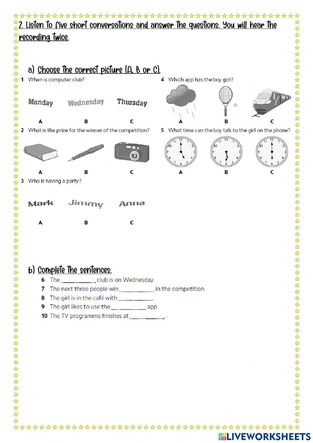IA May 4th teens part 1 worksheet | Live Worksheets