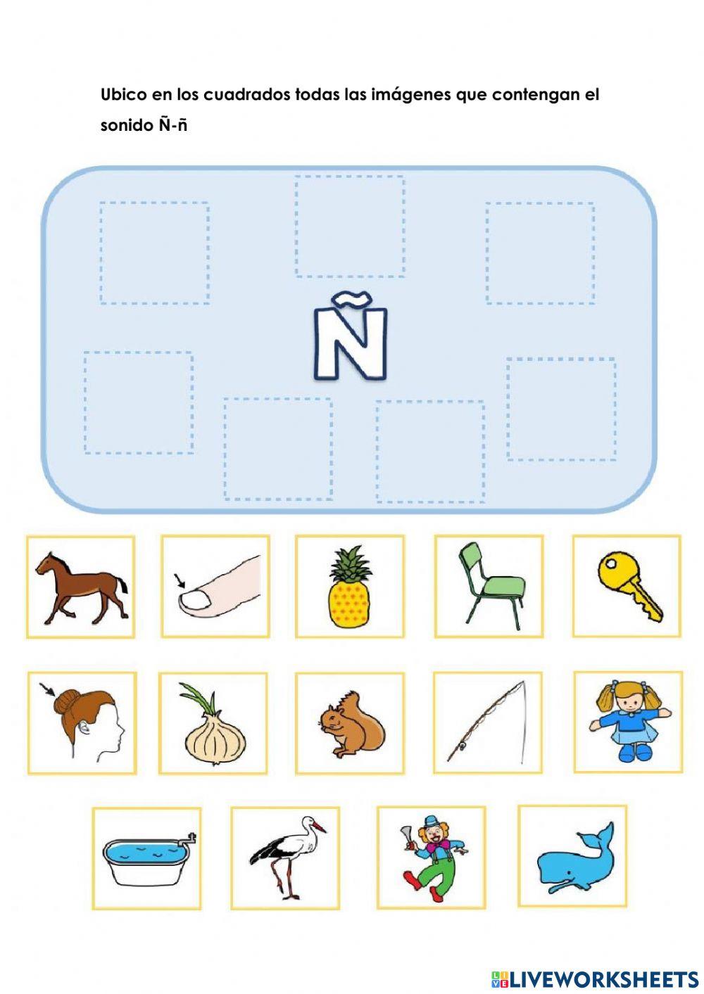 FONEMA Ñ | Free Interactive Worksheets | 5034391
