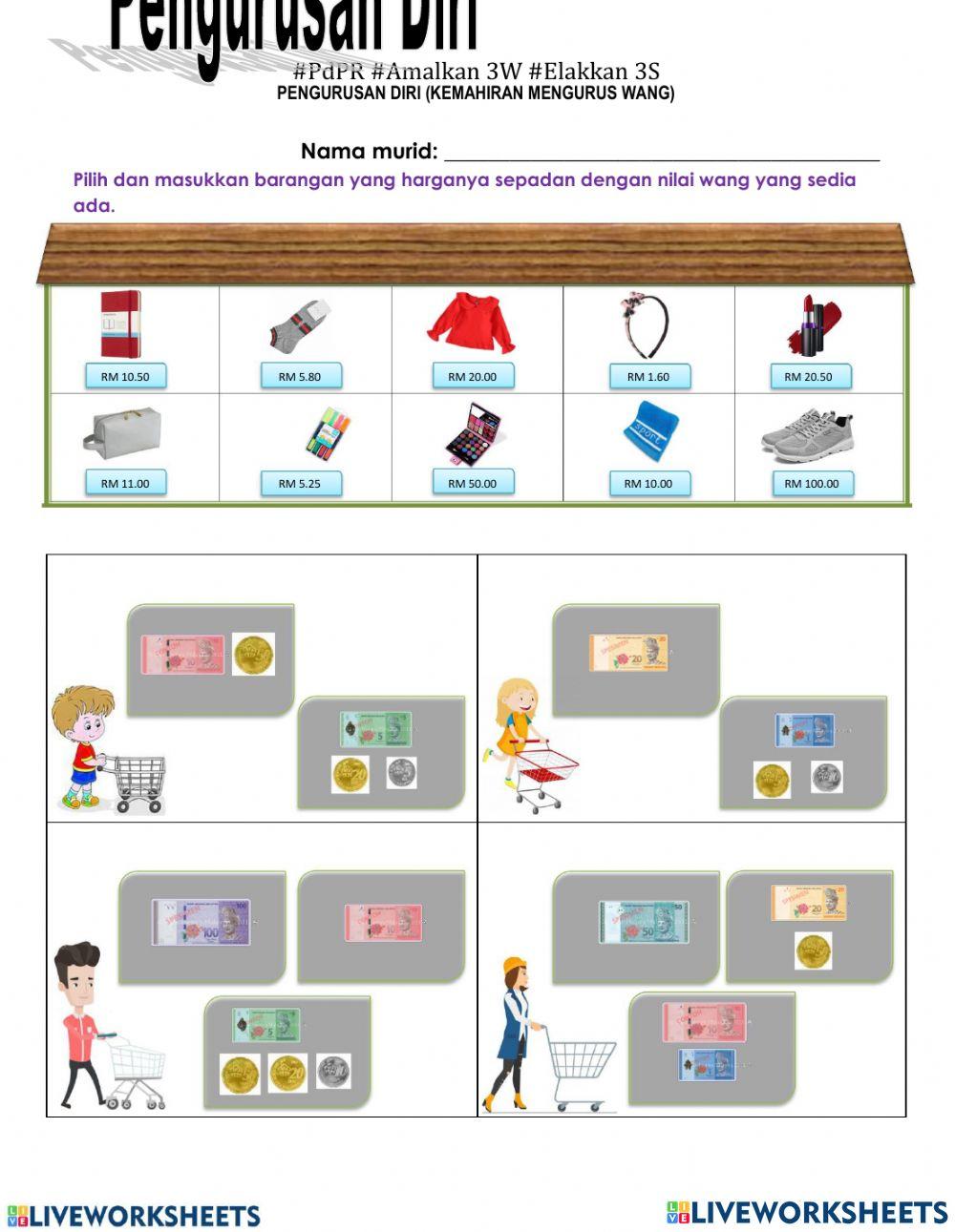 KEMAHIRAN MENGU… | Free Interactive Worksheets | 5034402