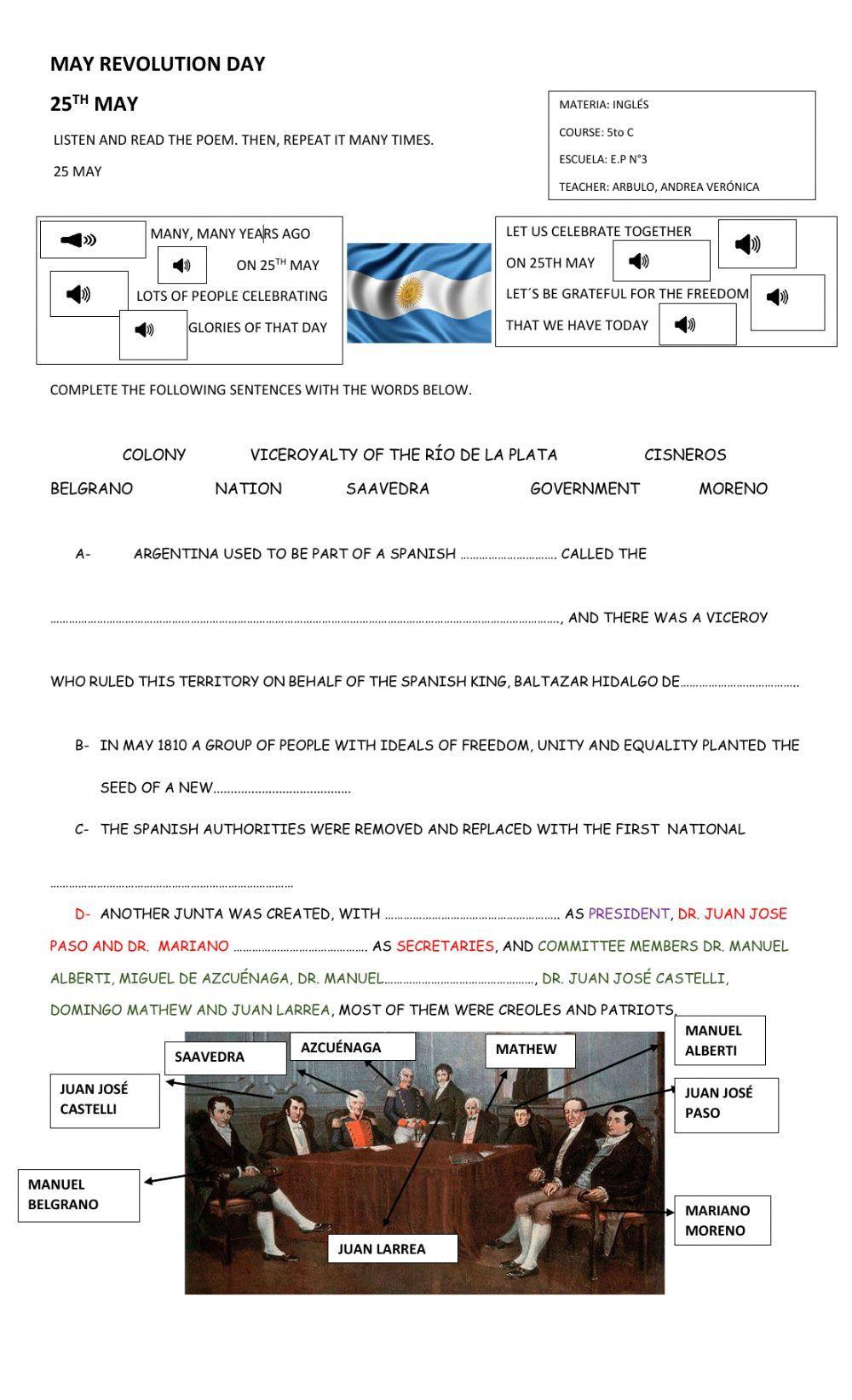 May Revolution online worksheet for Primary and secondary school | Live ...