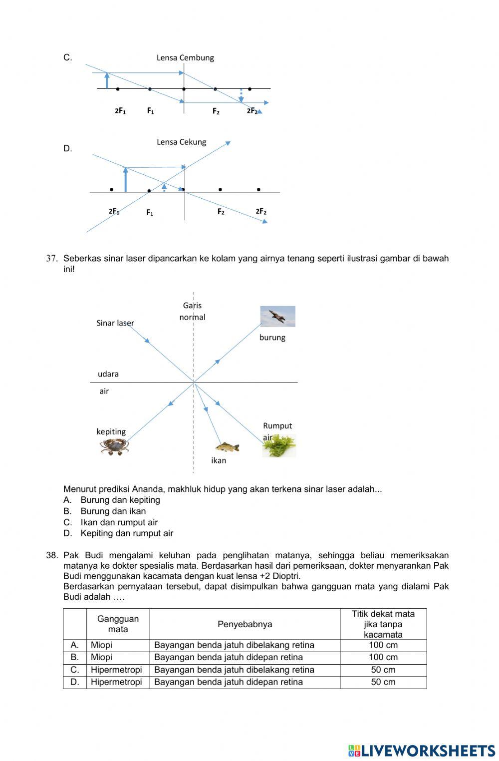 Pat ipa 8 genap worksheet | Live Worksheets