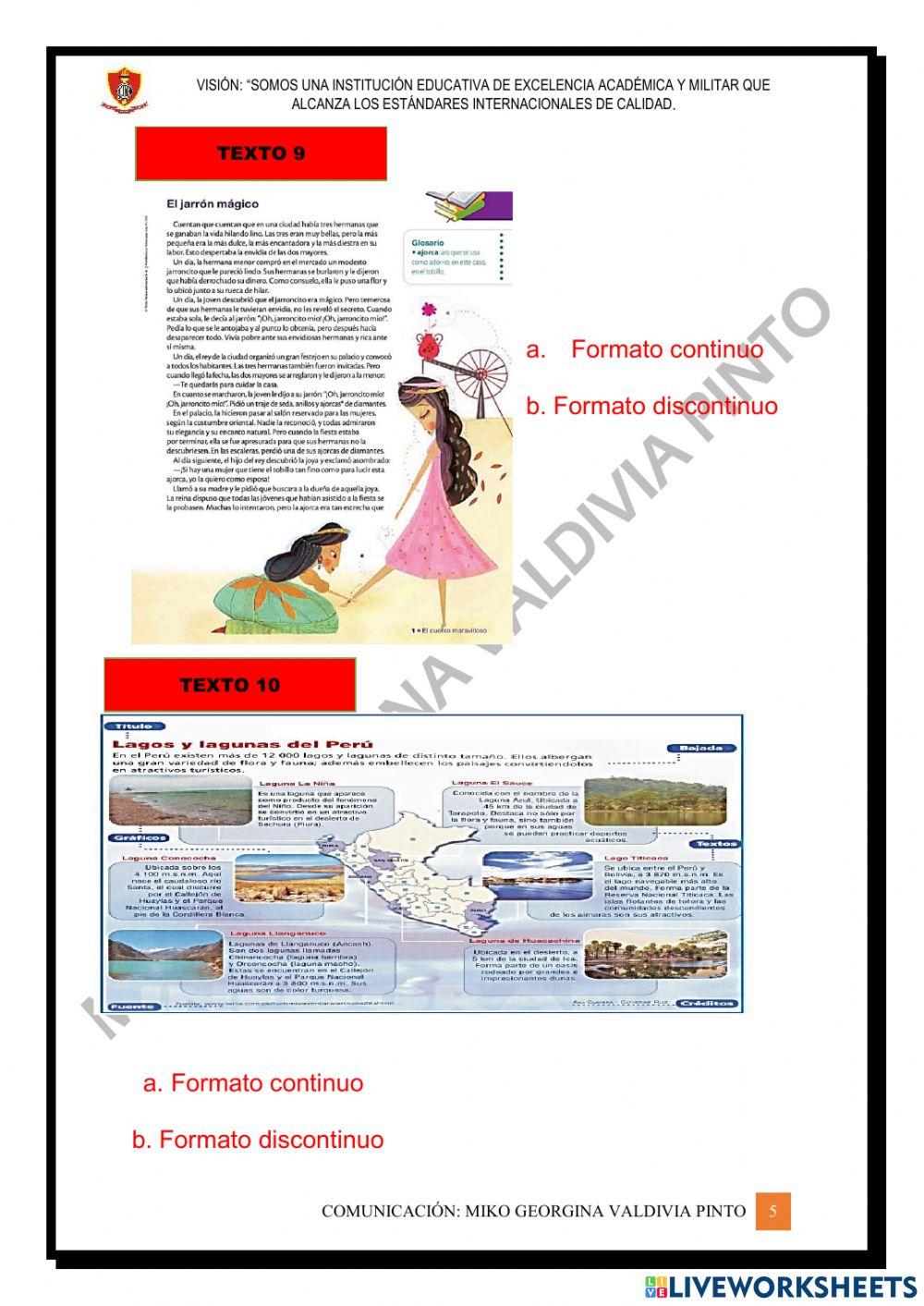 FORMATOS DE TEXTOS 3047643 | Miko Georgina Valdivia Pinto