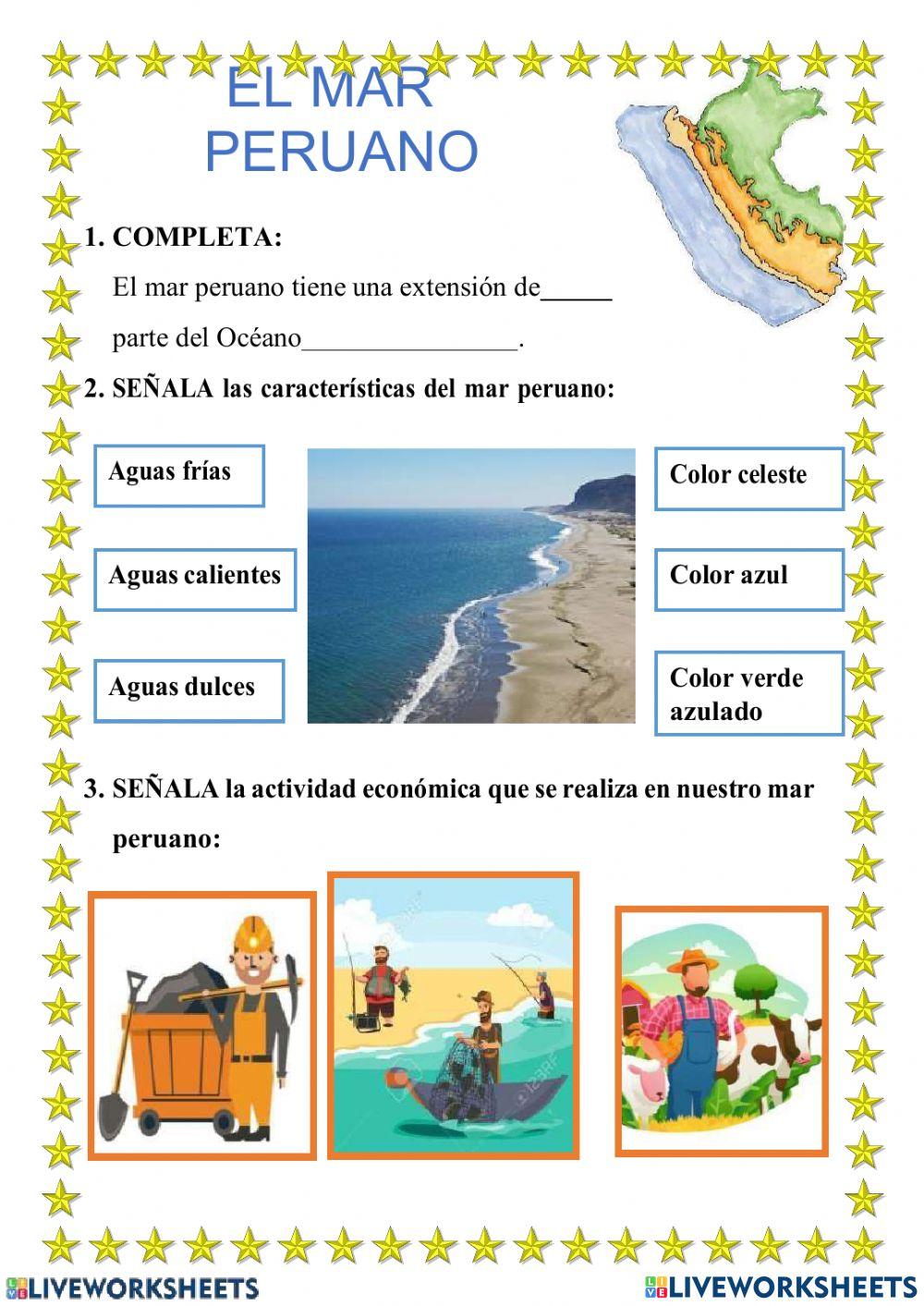 El mar peruano | Free Interactive Worksheets | 1038209