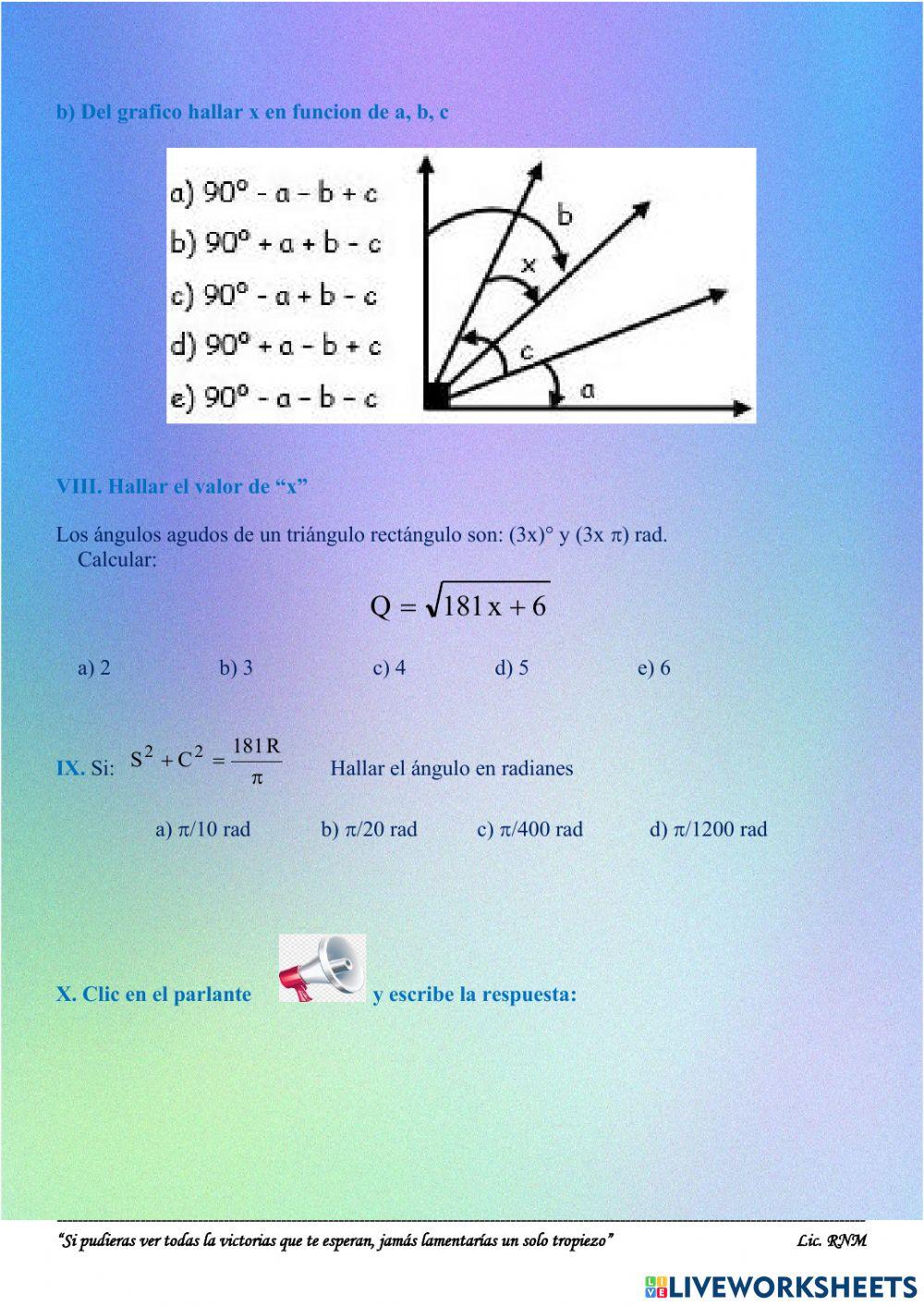 Examen de Trigo… | Free Interactive Worksheets | 1038472