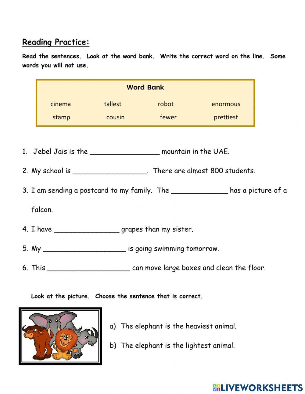 BtS Term 3 English Practice online exercise for | Live Worksheets