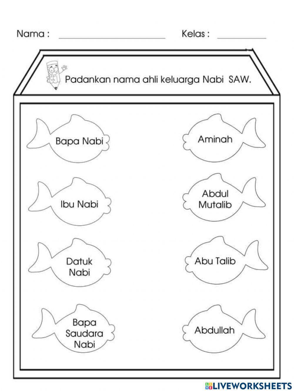 Lembaran Kerja Sirah Nabi Prasekolah Keluarga Nabi Muhammad Worksheet Porn Sex Picture
