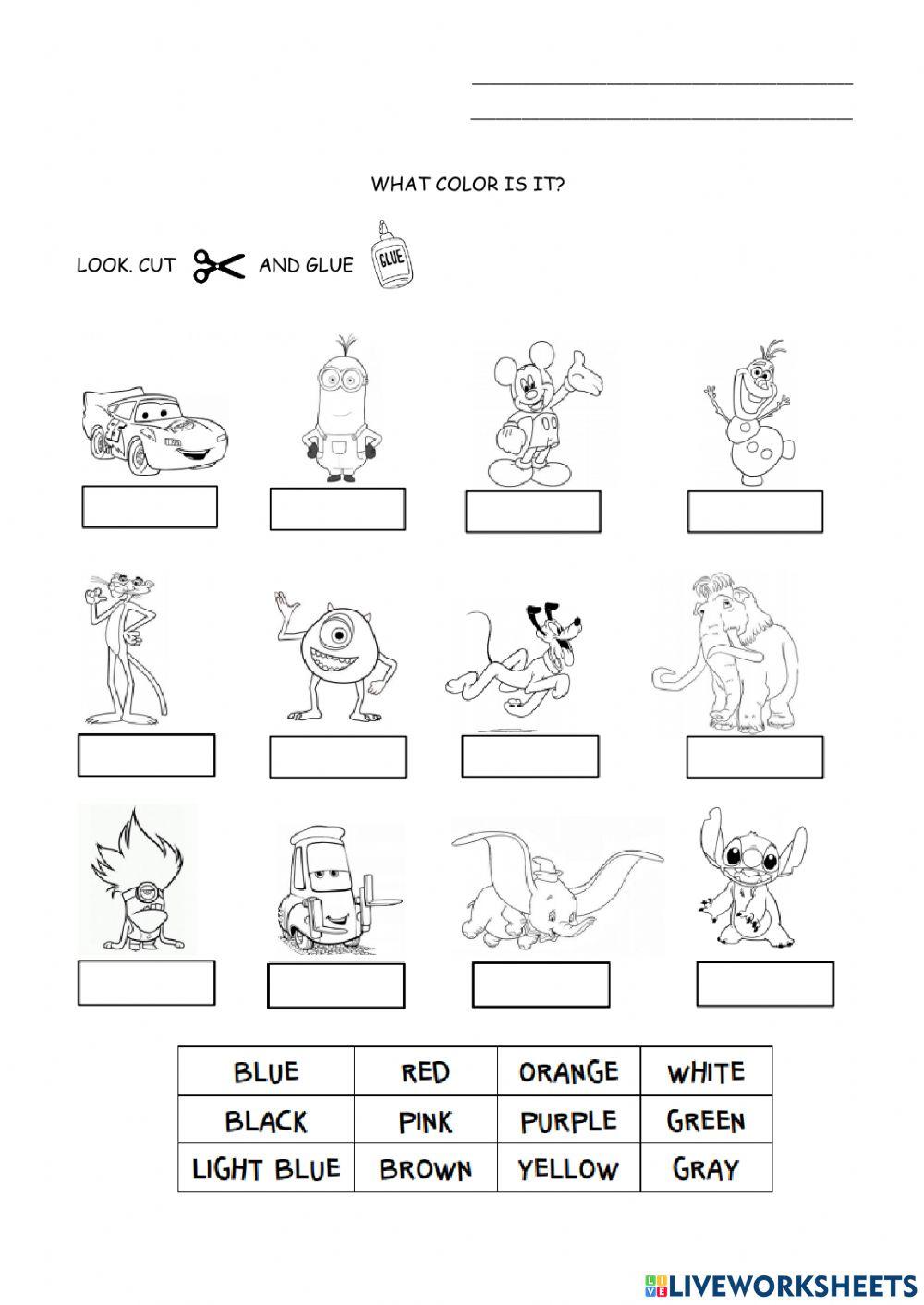 What color is it? exercise | Live Worksheets