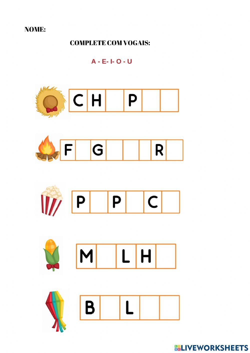 Complete online exercise for 4 E 5 | Live Worksheets