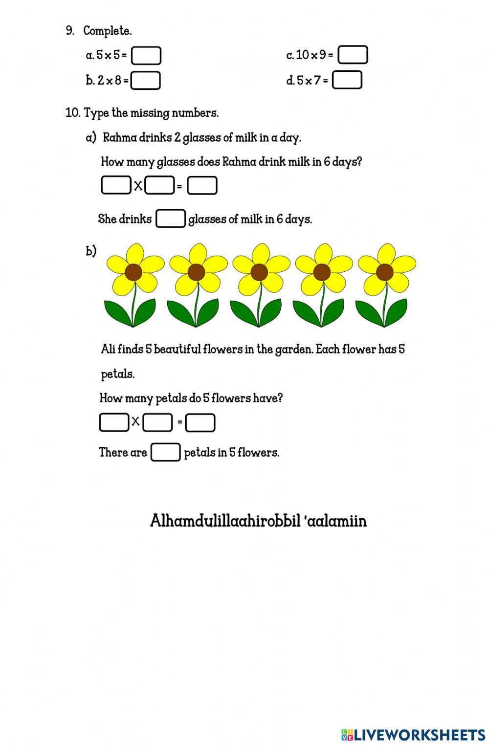 Math Practice 2 | Free Interactive Worksheets | 1039559