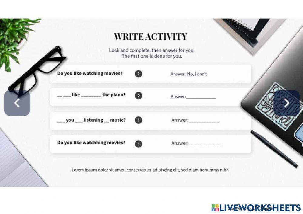 Proposal activity worksheet | Live Worksheets