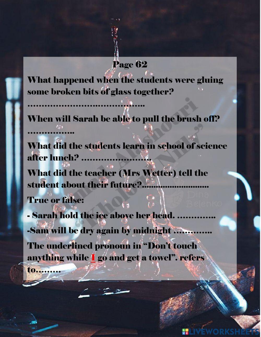 The School of Science worksheet | Live Worksheets