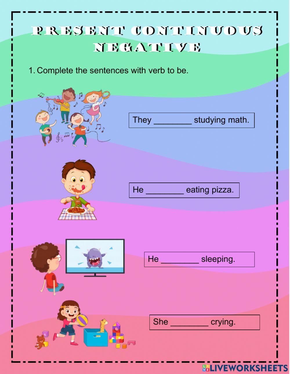 1040612 | Present continuous negative. | Janna_Altamar