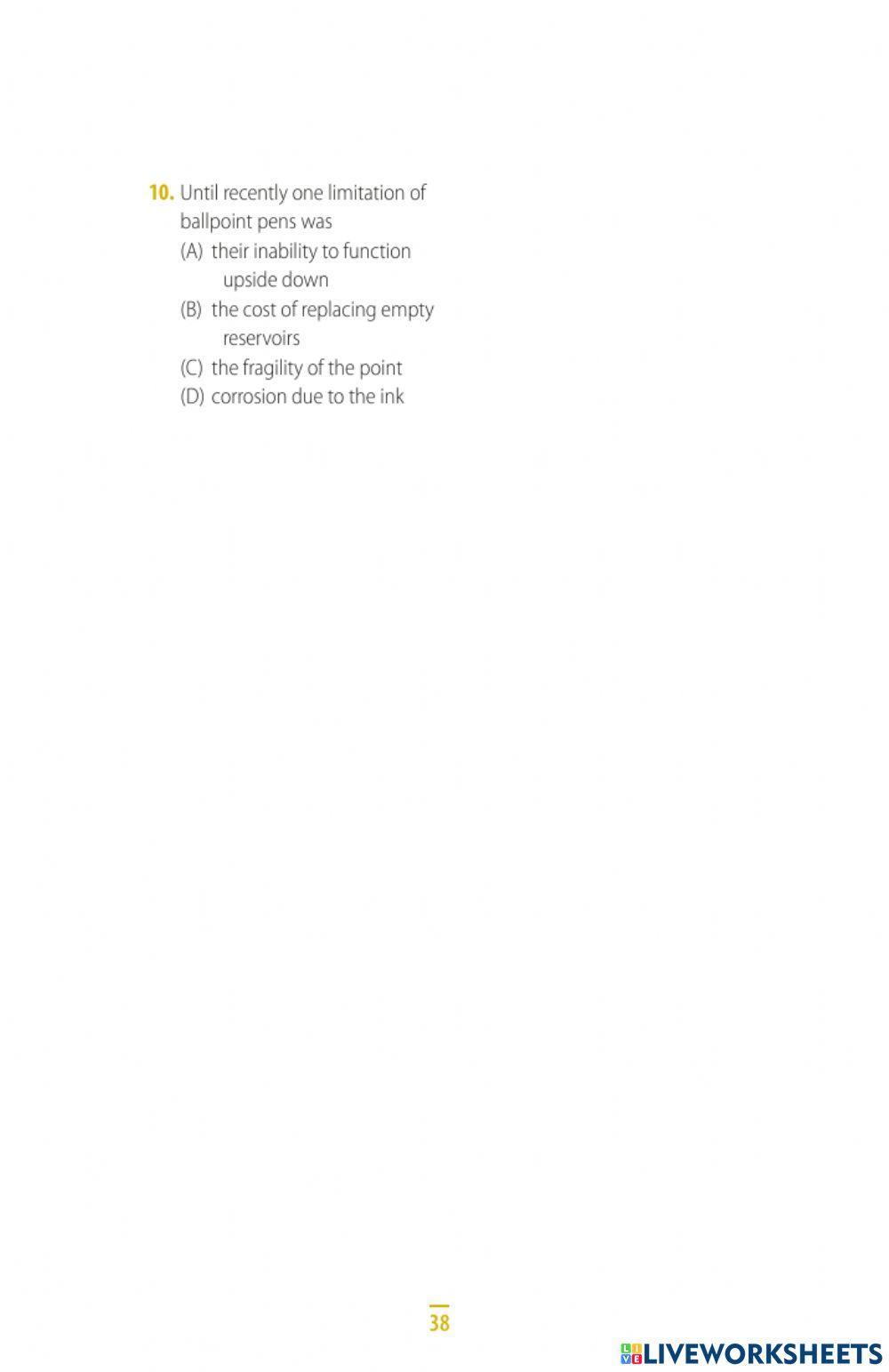 Toefl Itp Reading Comprehension Test Worksheet Live Worksheets toefl-itp-reading-comprehension-test-worksheet-live-worksheets